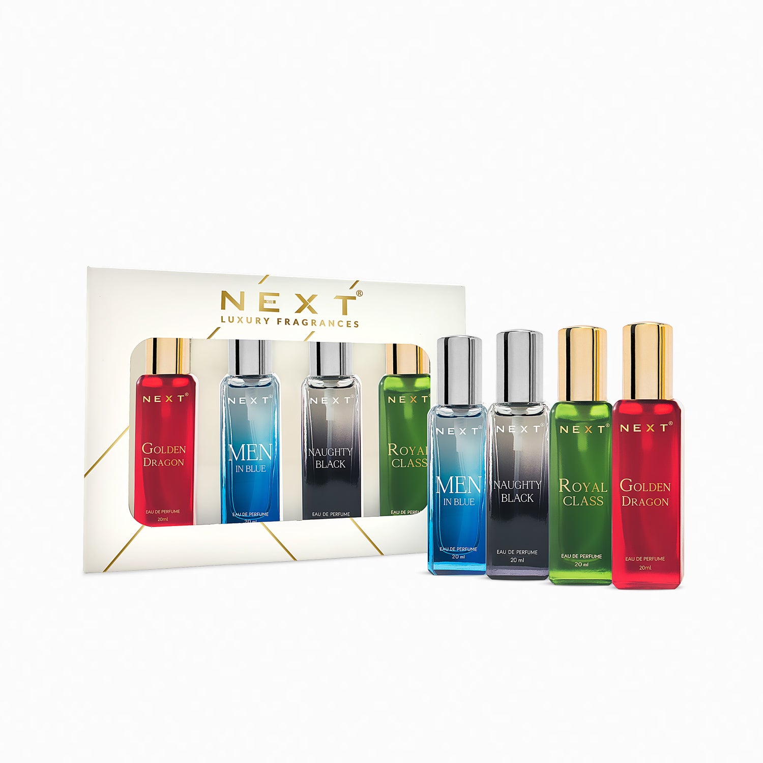 NEXT Discovery Pack ( Set of 4 Fragrances 20ml Each ) – NEXT CARE INC